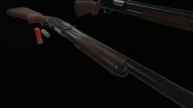 3D model Game Ready Classic Shotgun VR / AR / low-poly | CGTrader