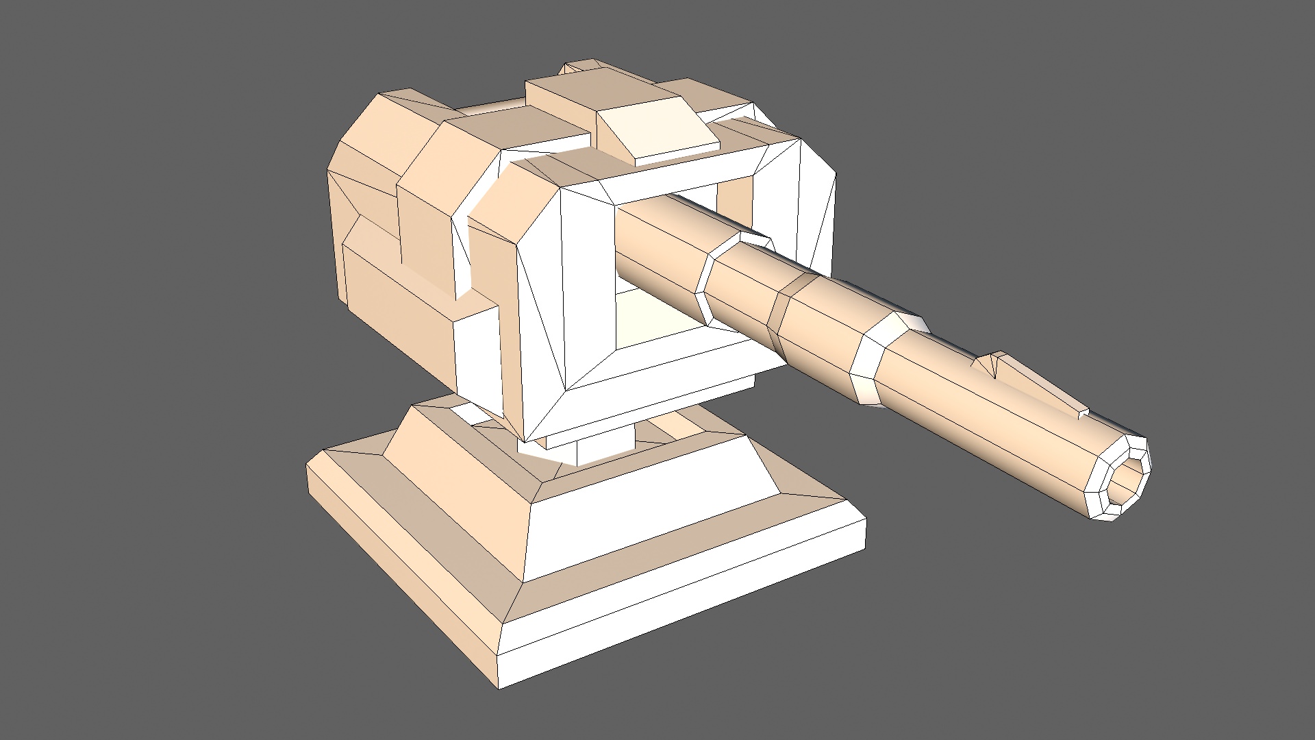3D model TD Cannon Tower 01 VR / AR / low-poly | CGTrader