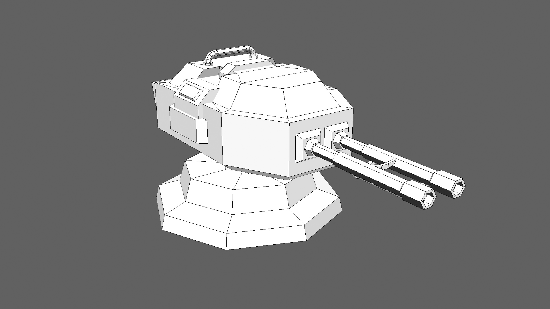 3D model TD Cannon Tower 02 VR / AR / low-poly | CGTrader