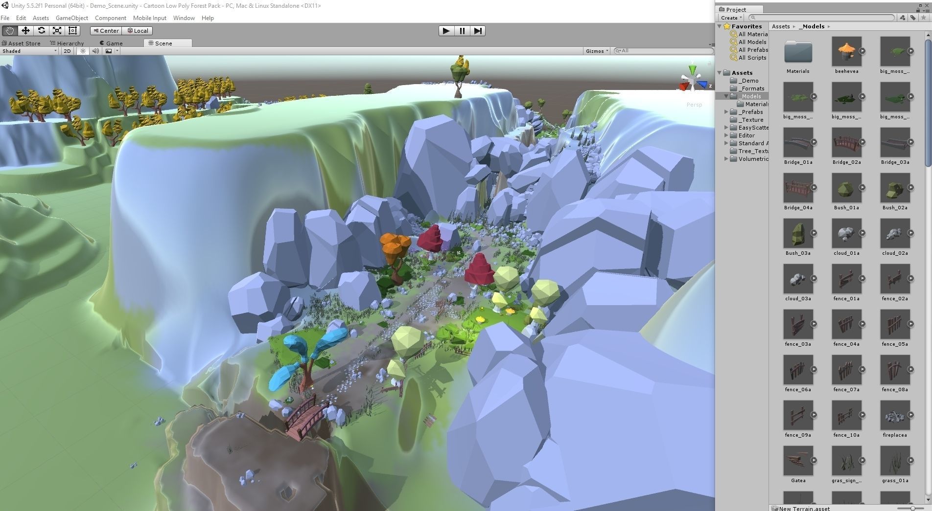 3D model Cartoon Low Poly Forest Pack VR / AR / low-poly | CGTrader