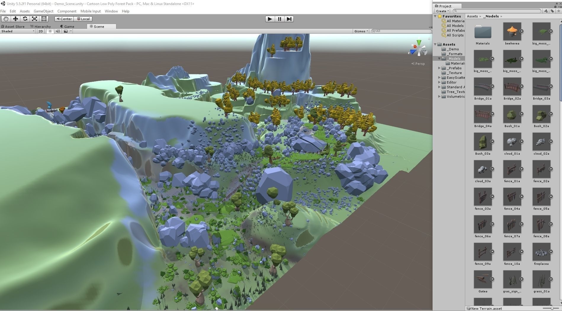 3D model Cartoon Low Poly Forest Pack VR / AR / low-poly | CGTrader