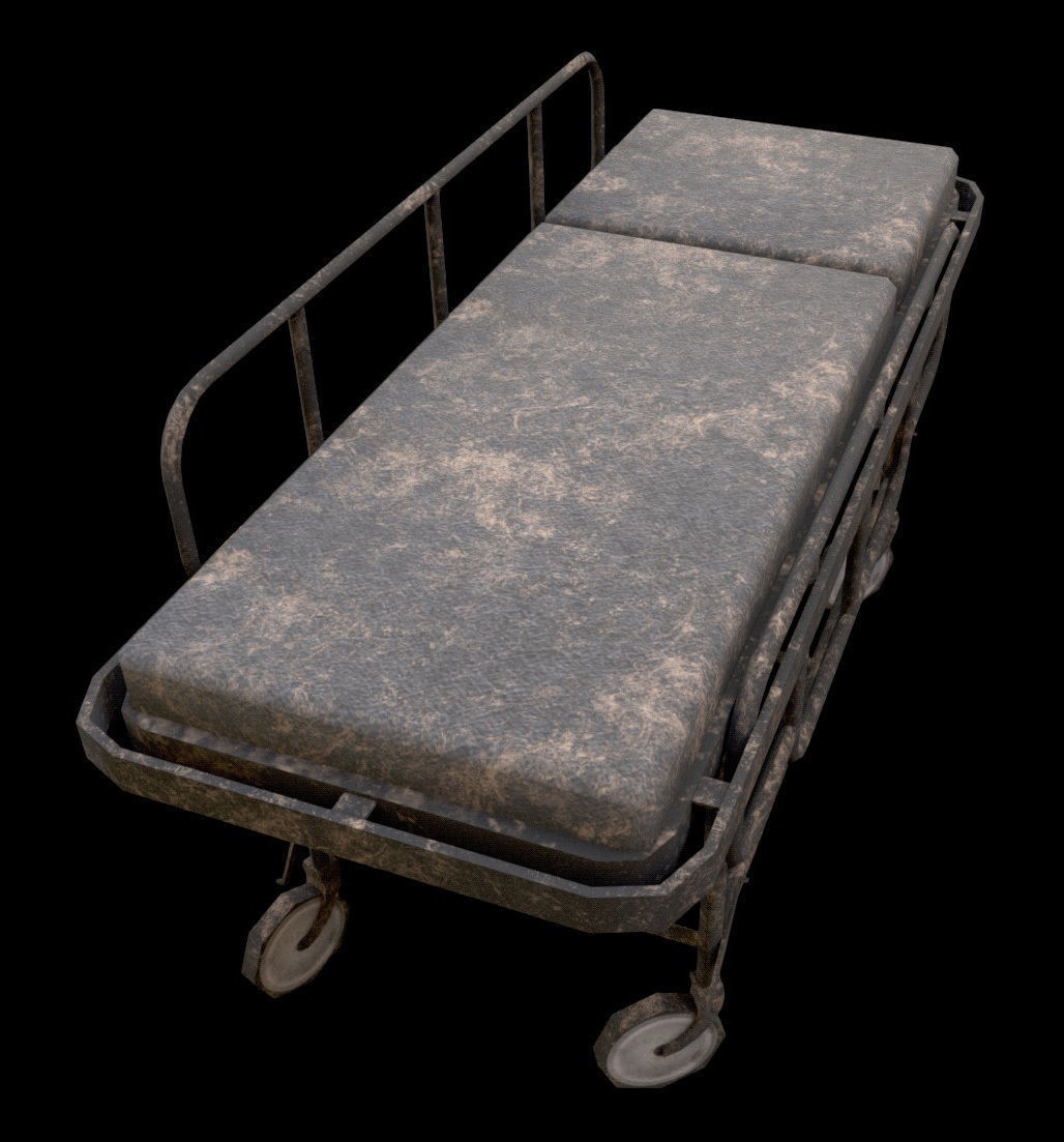 3D model Gurney - PBR - Old Textured VR / AR / low-poly | CGTrader