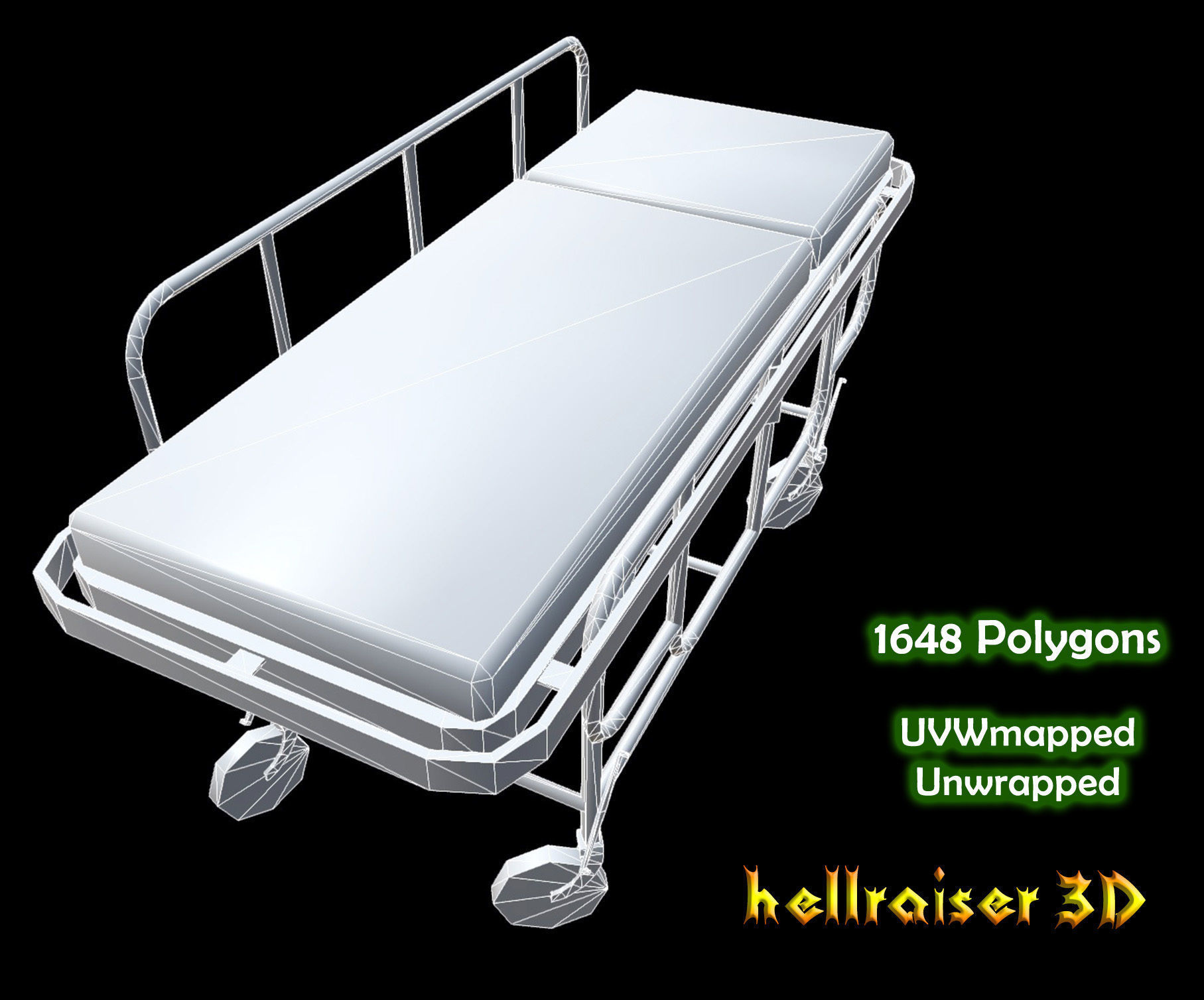 Gurney 3D asset | CGTrader