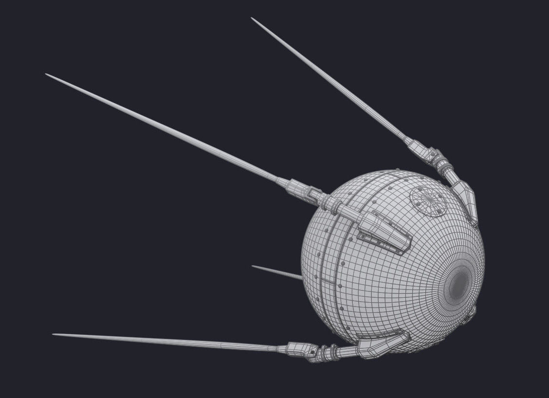 3D model Sputnik VR / AR / low-poly | CGTrader