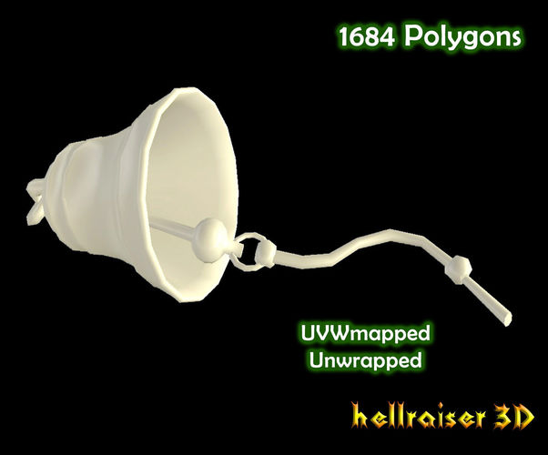3D model Bell - low poly VR / AR / low-poly | CGTrader