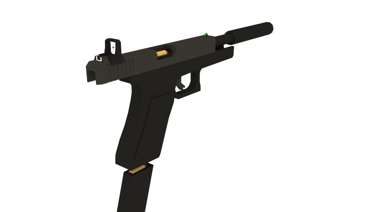 3D model Low Poly Glock 17 VR / AR / low-poly | CGTrader