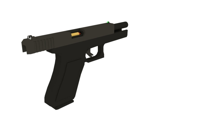 3D model Low Poly Glock 17 VR / AR / low-poly FBX BLEND UNITYPACKAGE ...