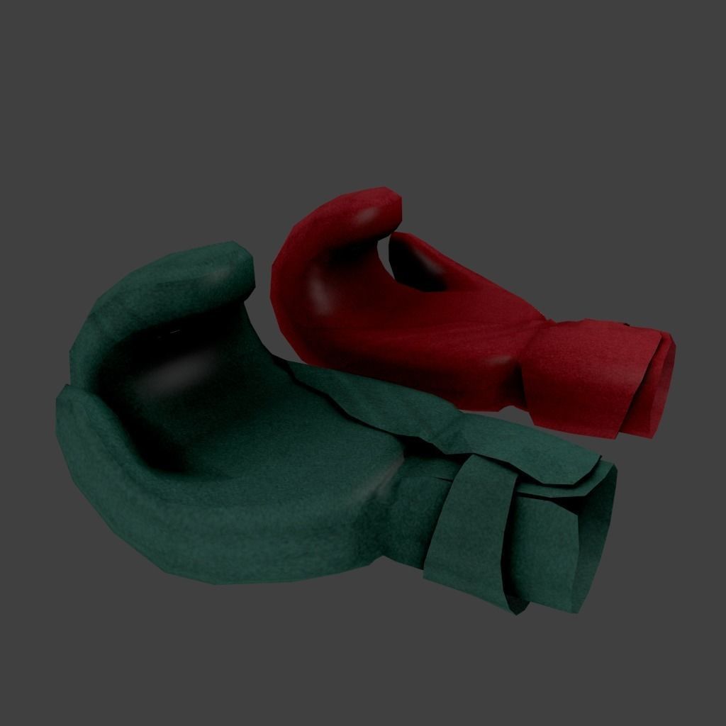Low poly Boxing Gloves free VR / AR / low-poly 3D model | CGTrader