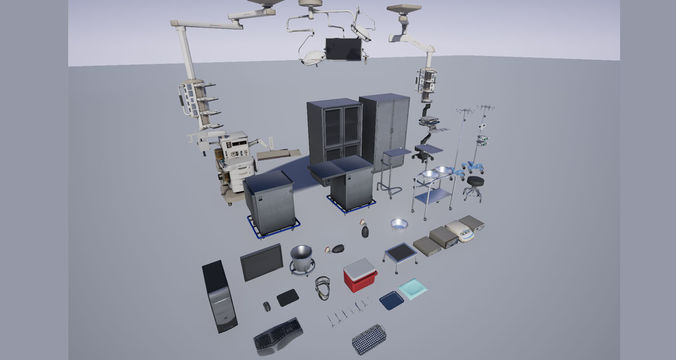 Hospital Operating Room Pack 3D model | CGTrader