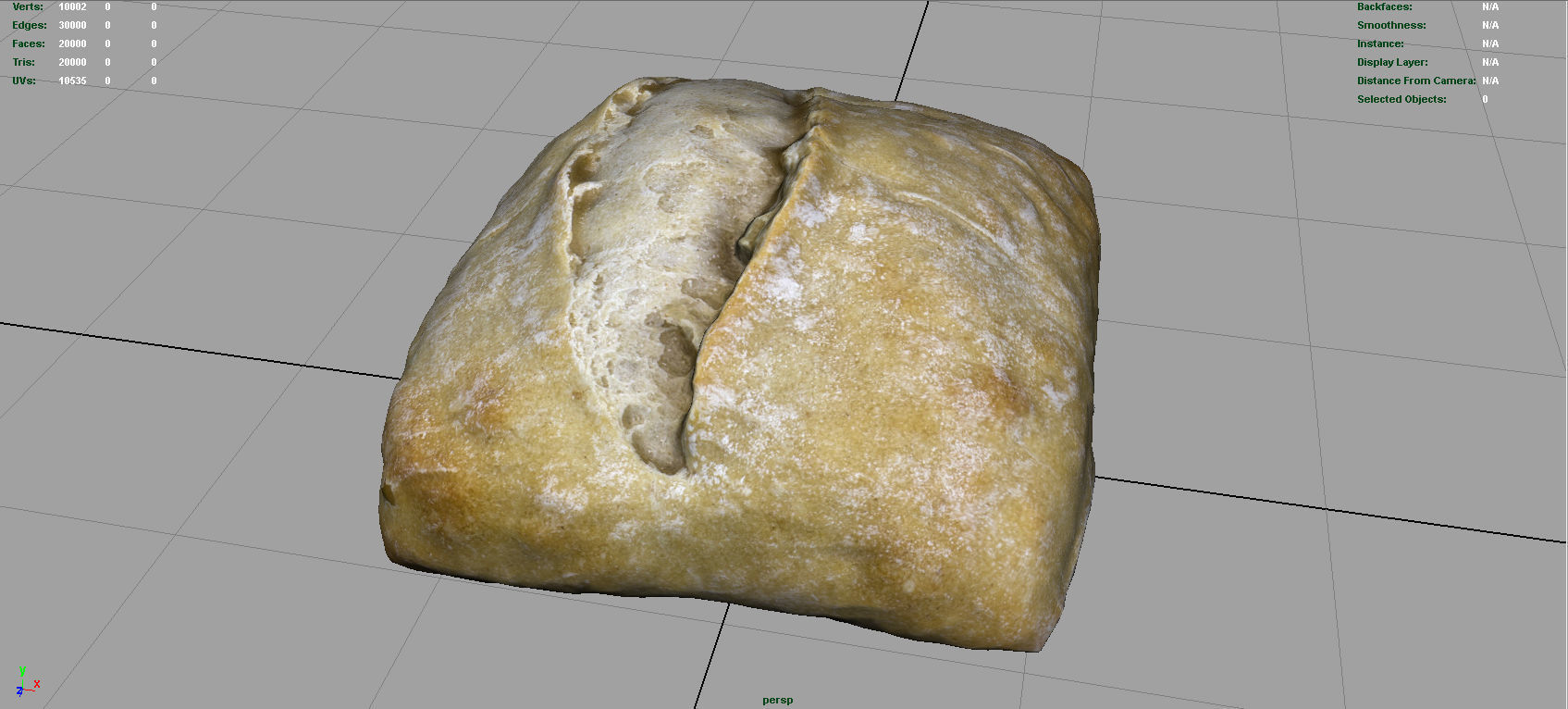 3D model Bread loaf of VR / AR / low-poly | CGTrader