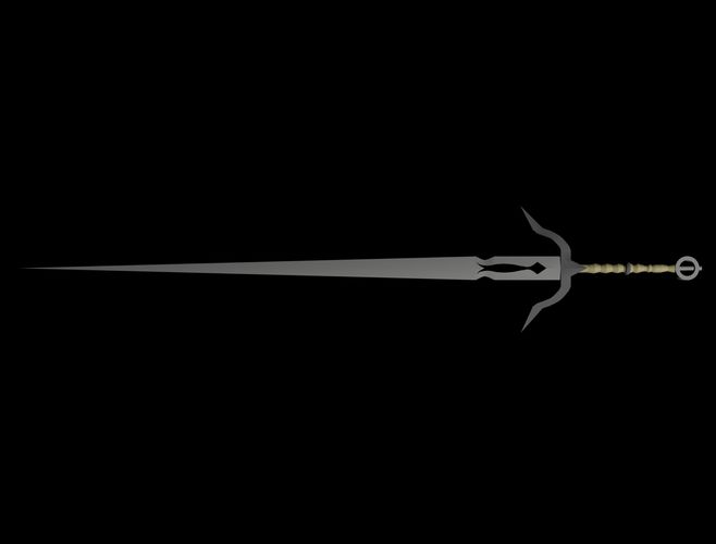 3D model Ciri Sword Witcher 3 VR / AR / low-poly | CGTrader