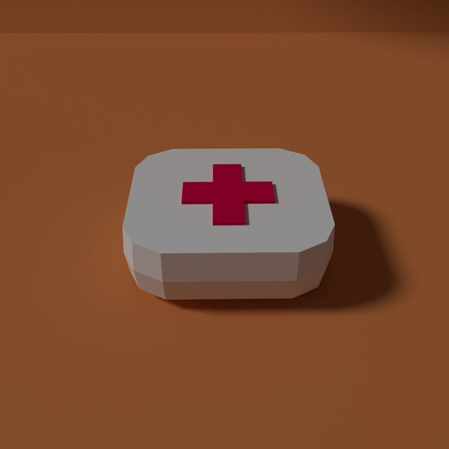 3D model Low Poly Health Box VR / AR / low-poly | CGTrader