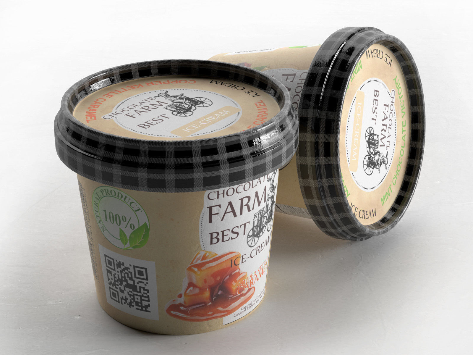 Ice Cream in Cups 3D model | CGTrader