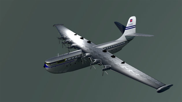 SARO PRINCESS FLYING BOAT free VR / AR / low-poly 3D model | CGTrader