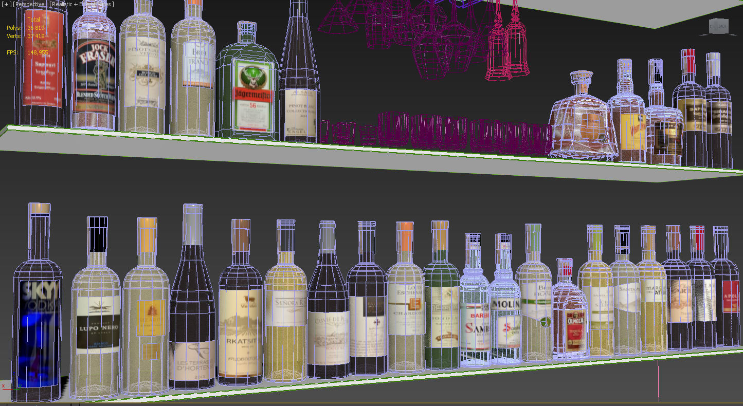 3D model Bottles VR / AR / low-poly | CGTrader