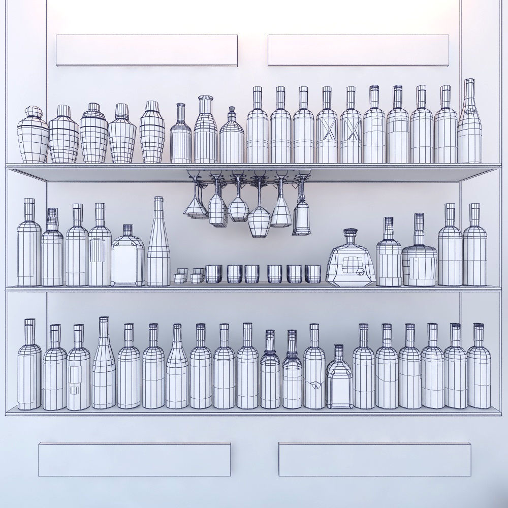 3D model Bottles VR / AR / low-poly | CGTrader