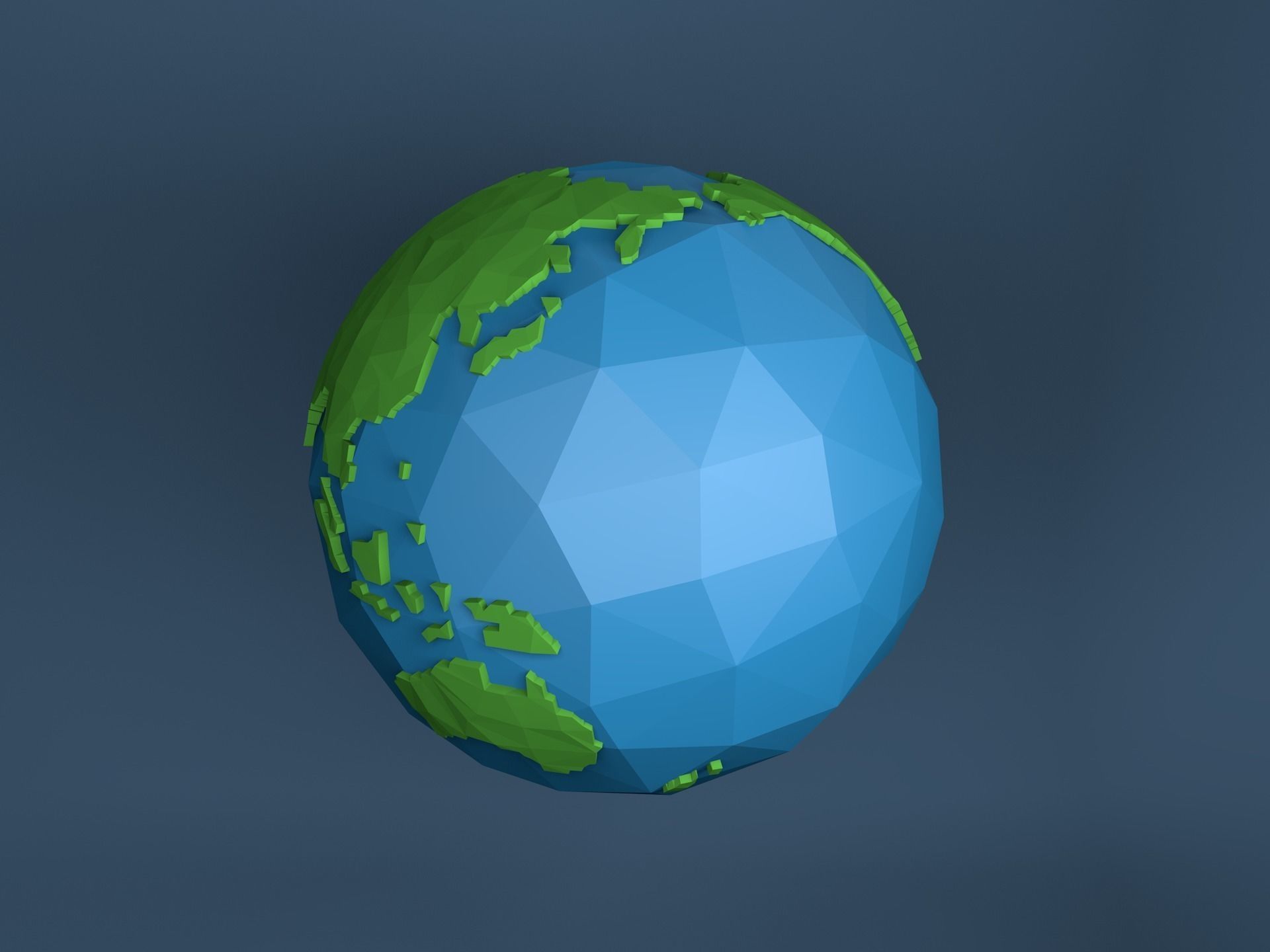 3D model Low Poly Earth VR / AR / low-poly | CGTrader