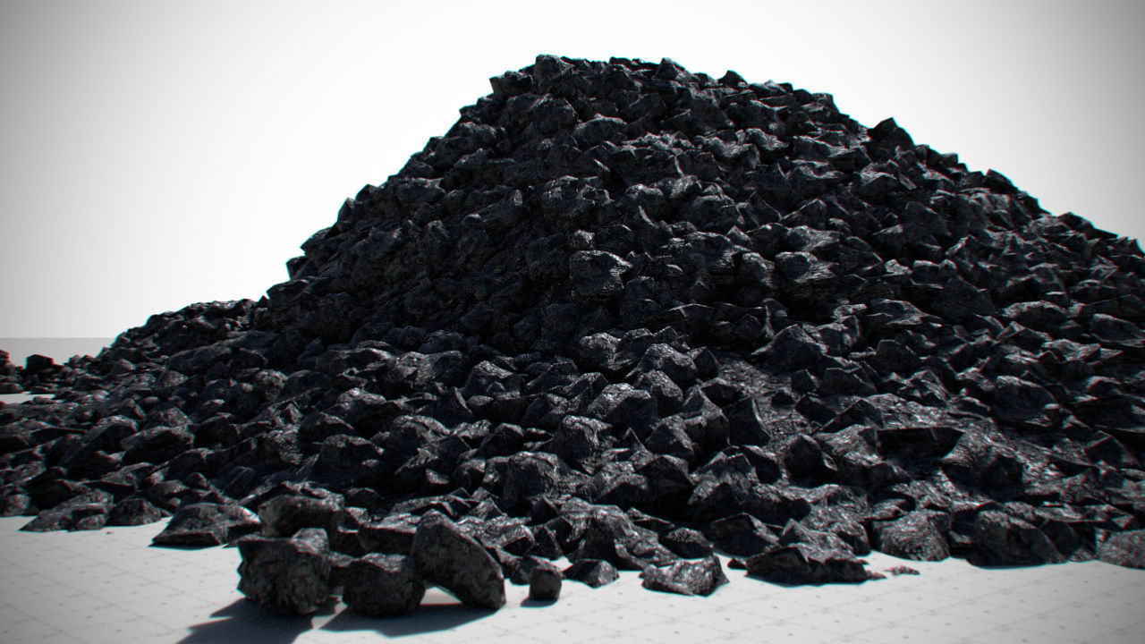 3D model Coal Model Pack - Black Brown Anthracite VR / AR / low-poly ...
