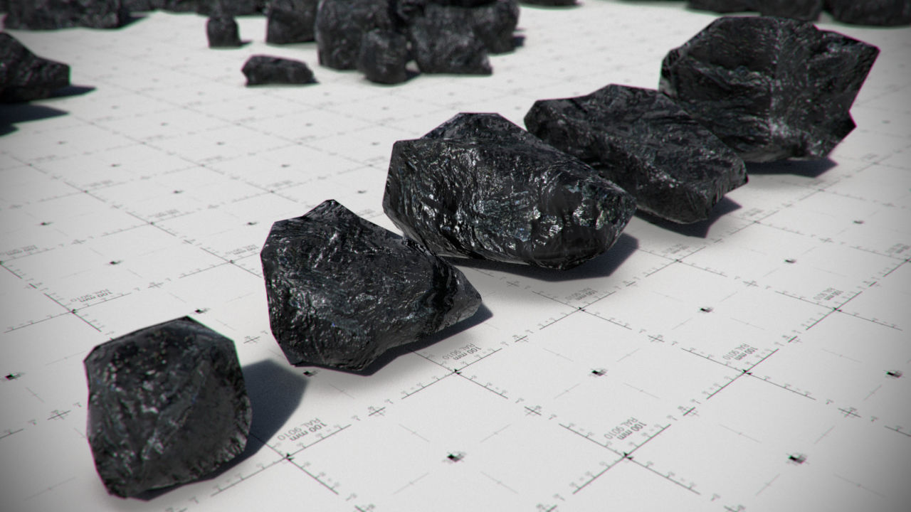 3D model Coal Model Pack - Black Brown Anthracite VR / AR / low-poly ...