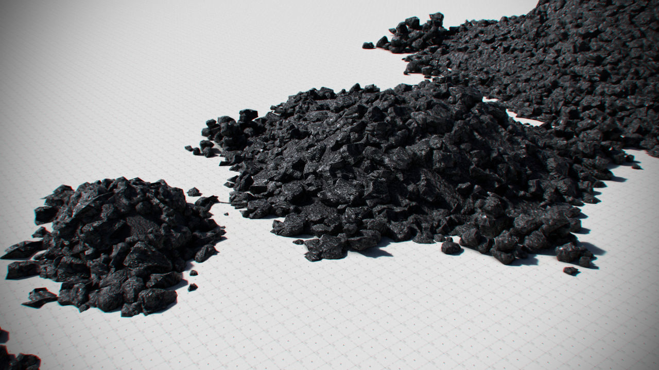 3D model Coal Model Pack - Black Brown Anthracite VR / AR / low-poly | CGTrader