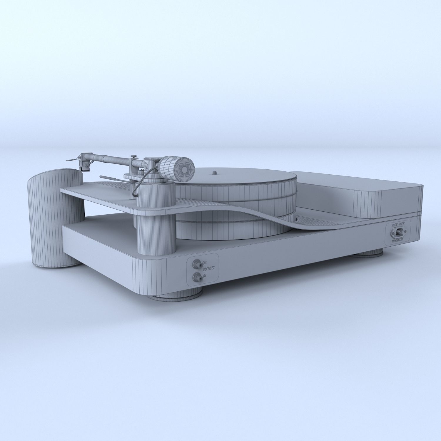 Turntable 3D Model MAX OBJ 3DS FBX MTL | CGTrader.com