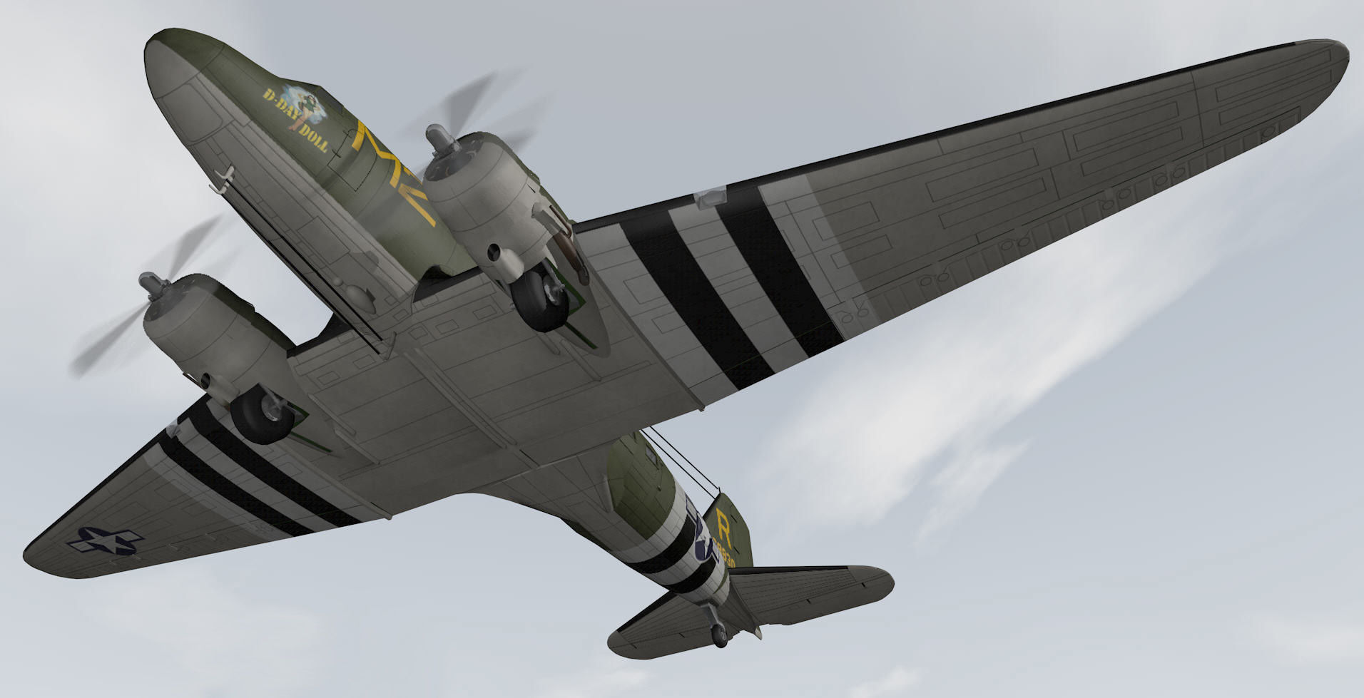 Douglas C-53 Skytrooper 3D model | CGTrader