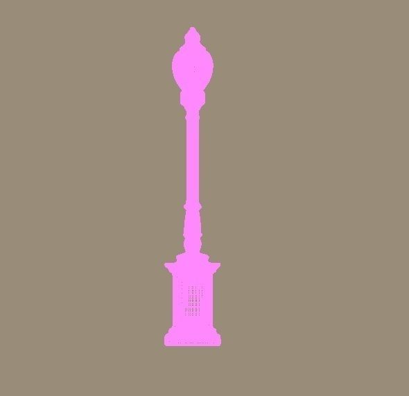 Illuminated street lamp for architecture-props 3D model 3D printable ...