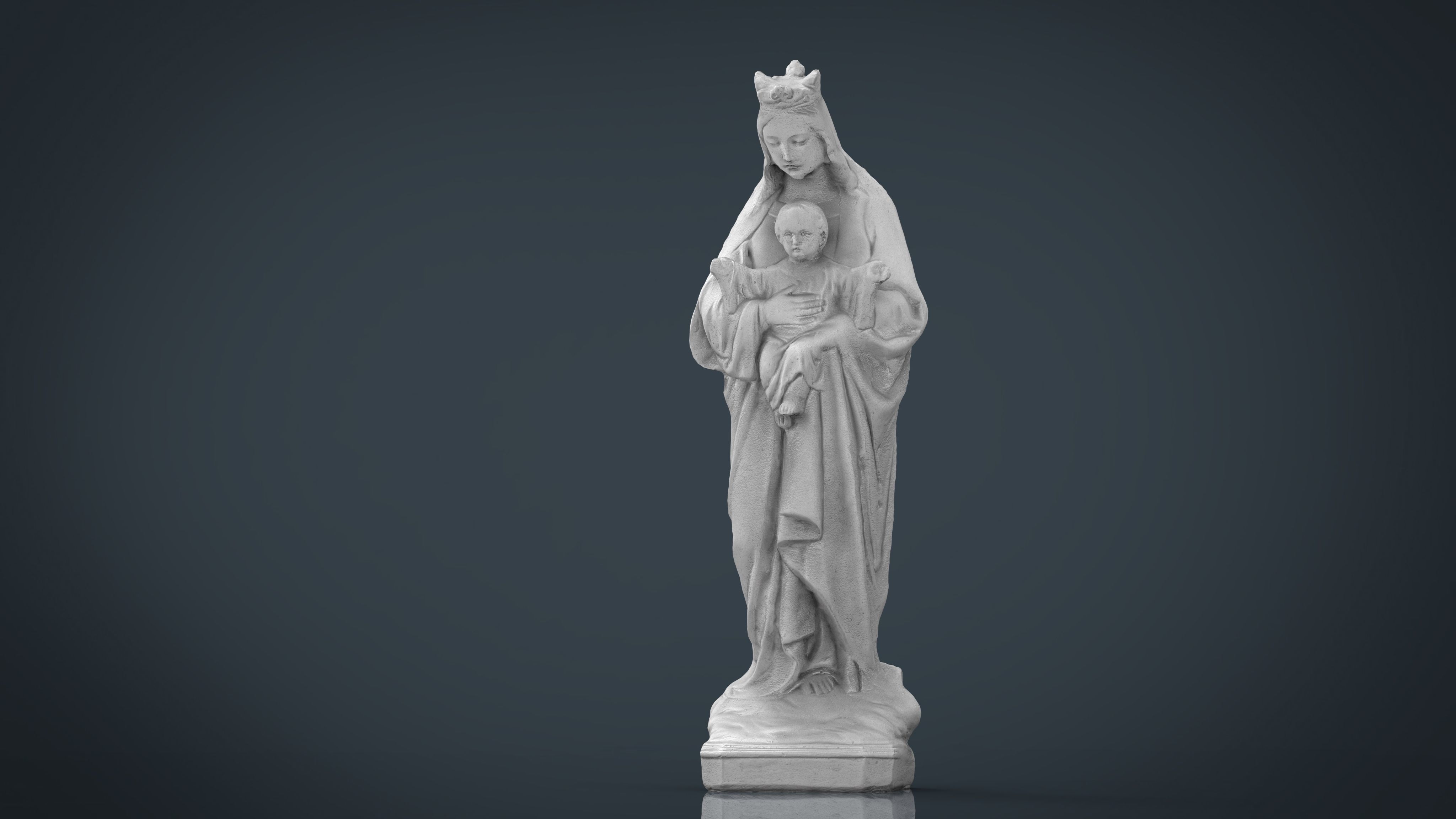 3D model Virgin Mary with baby Jesus VR / AR / low-poly | CGTrader