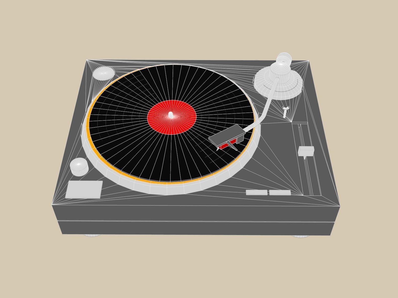 3D model Turntable C4D sketch and toon animated model VR / AR / low ...