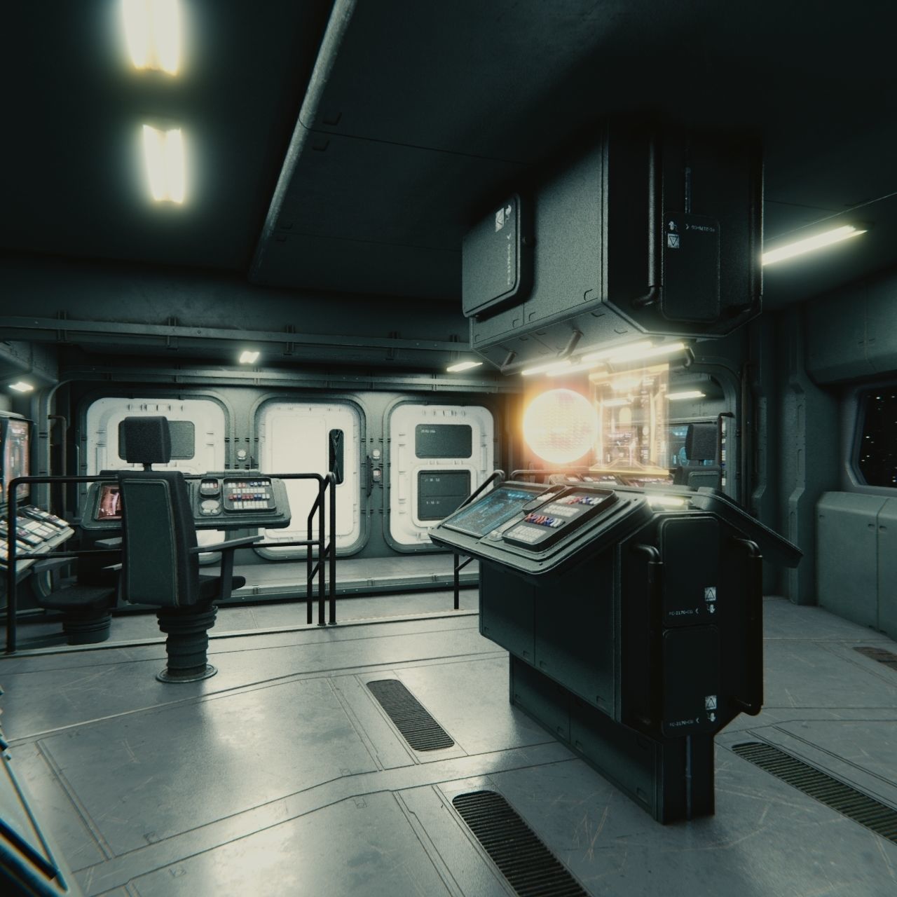 Starship Command Deck Collection 3D model | CGTrader