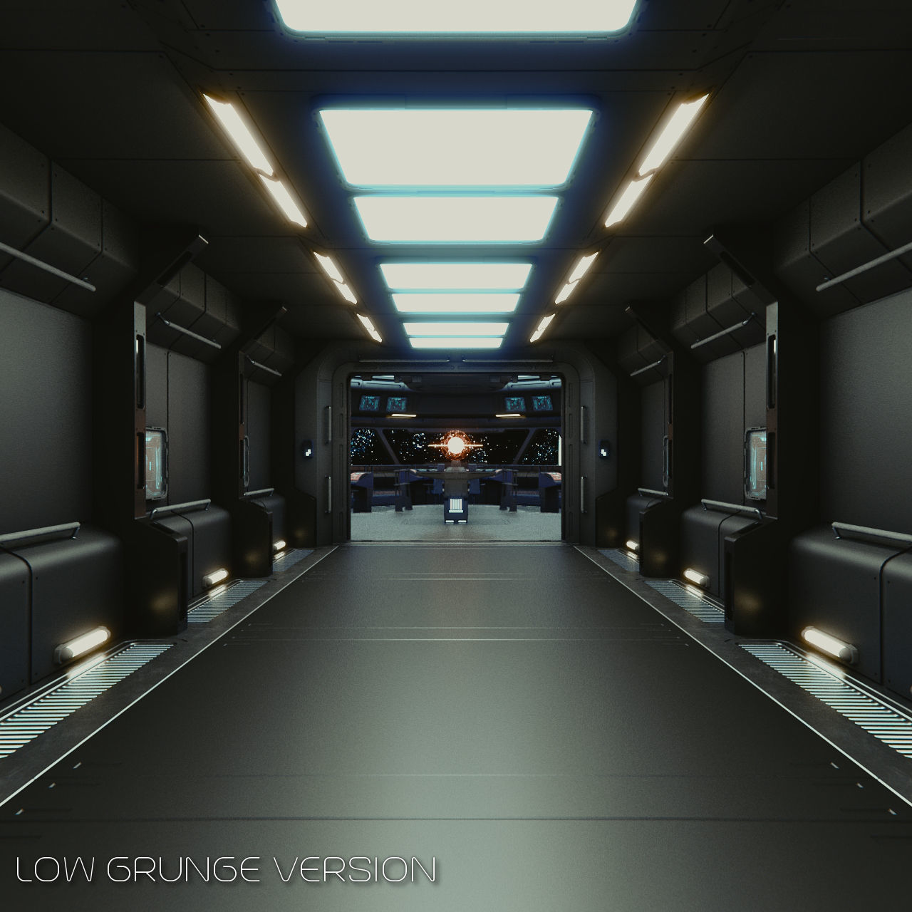 Starship Command Deck Collection 3D model | CGTrader