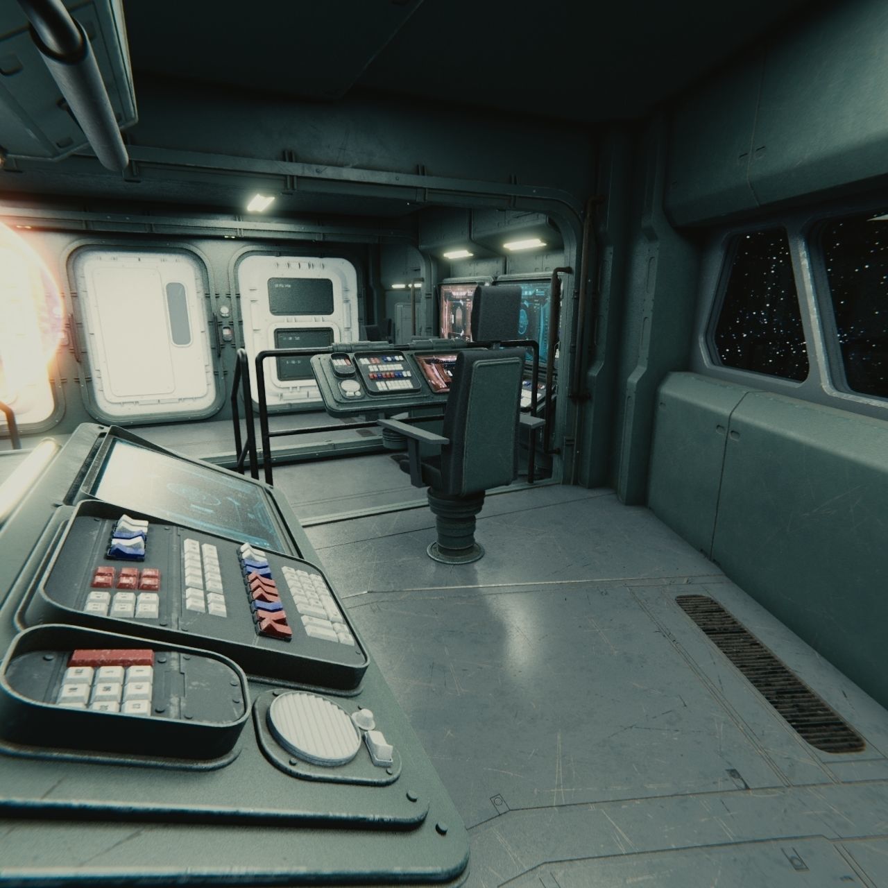 Starship Command Deck Collection 3D model | CGTrader