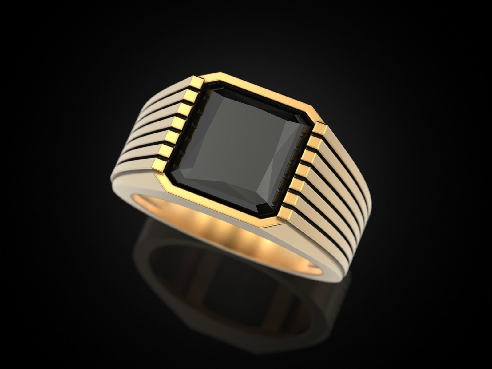 Man ring 3D model 3D printable | CGTrader