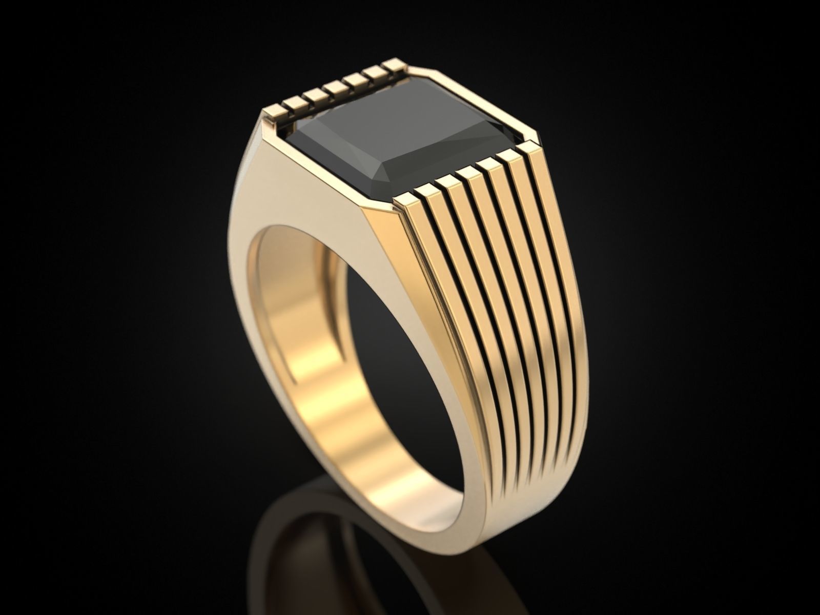 Man ring 3D model 3D printable | CGTrader