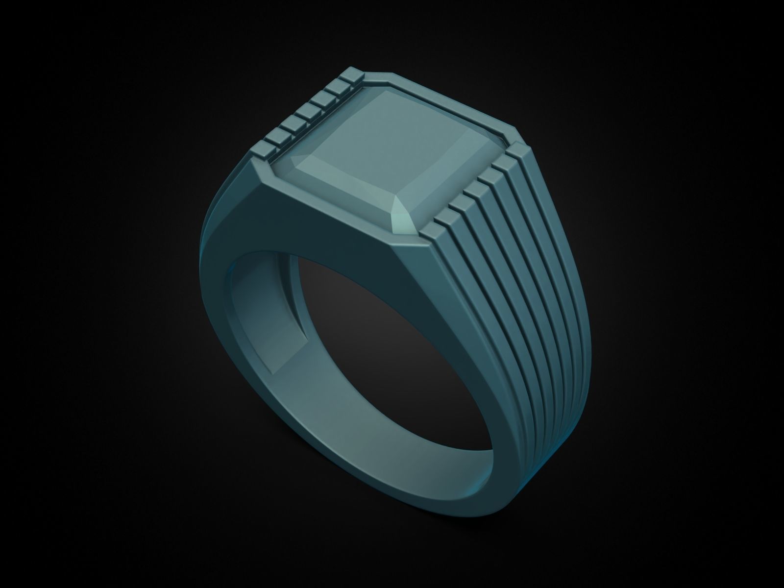 Man ring 3D model 3D printable | CGTrader
