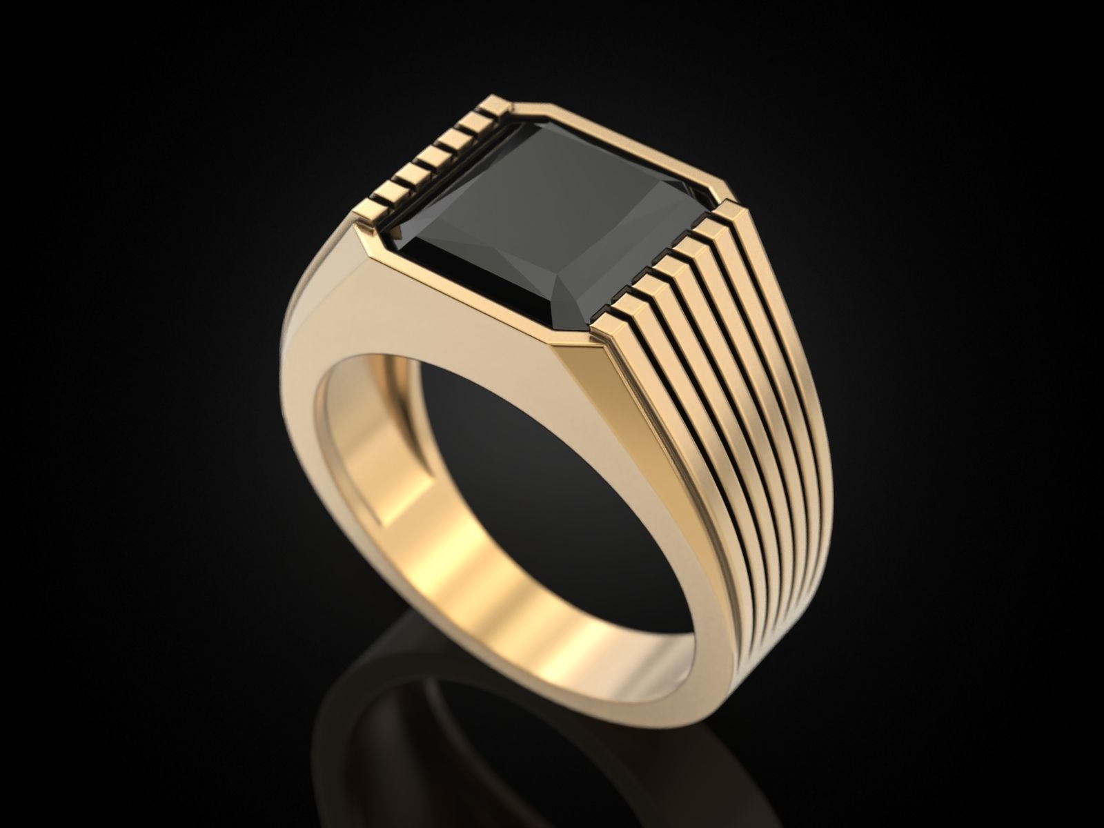 Man ring 3D model 3D printable | CGTrader