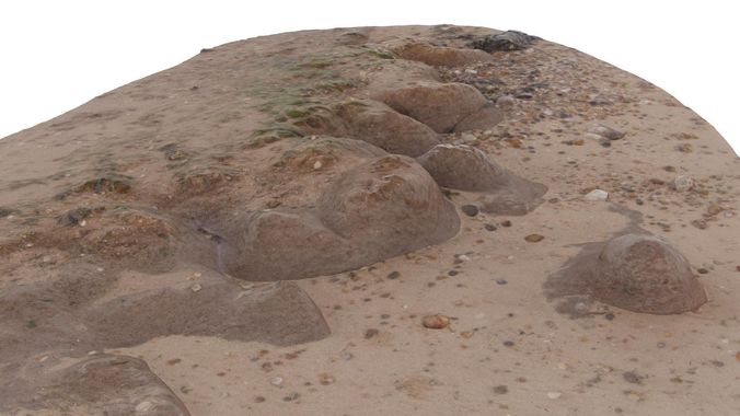 3D model Beach Mud Ripple - High and Low Poly versions VR / AR / low ...