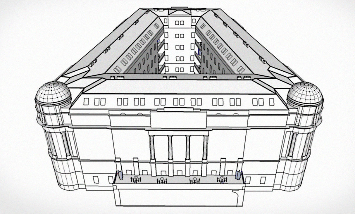 3D model Classical Government Building VR / AR / low-poly | CGTrader
