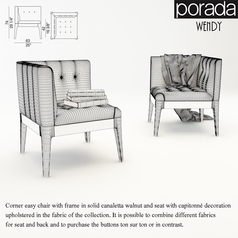 Porada Wendy 3D model | CGTrader