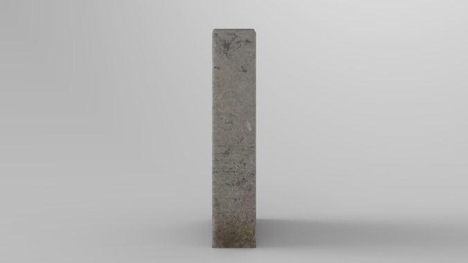 3D model Lowpoly Gravestone concrete block VR / AR / low-poly | CGTrader