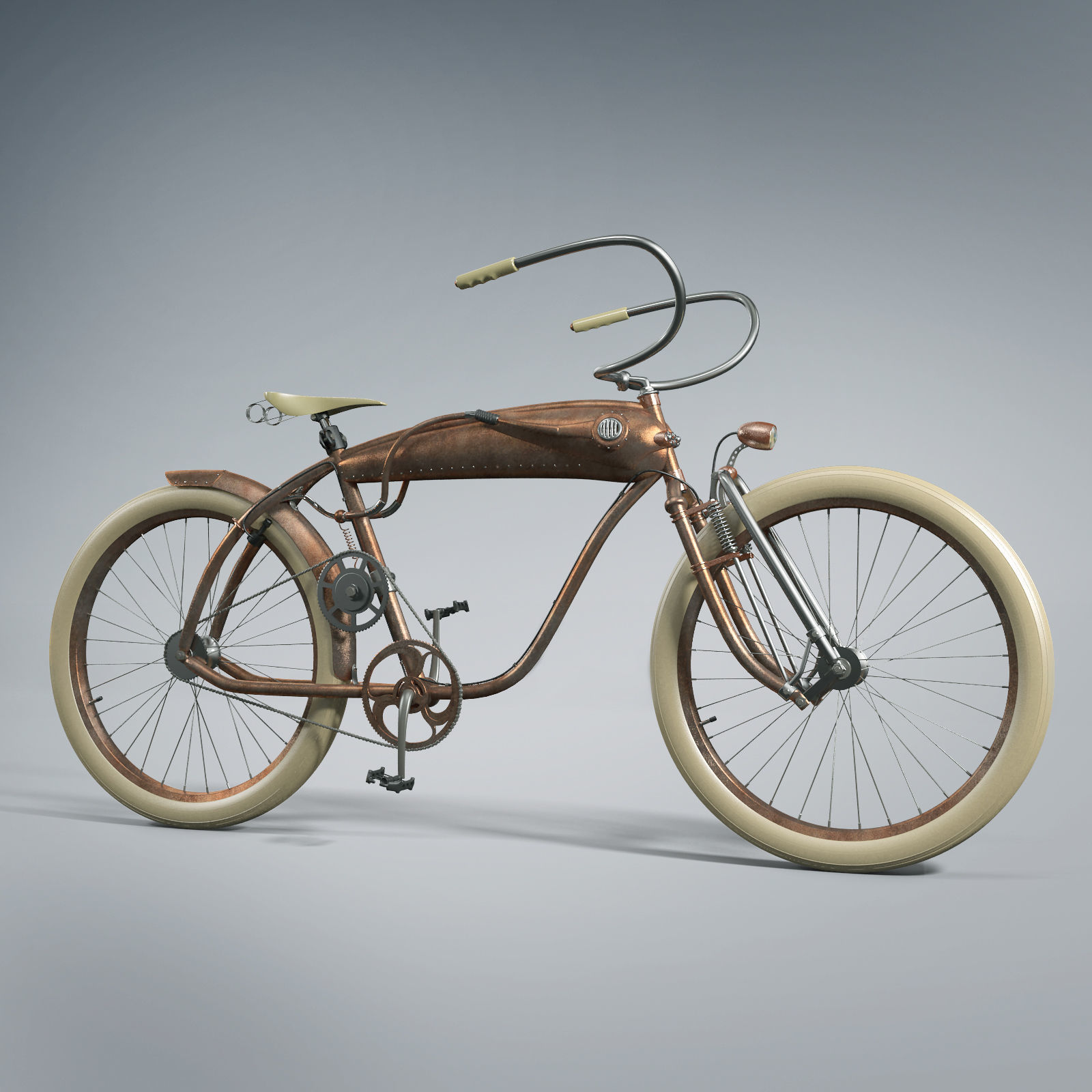 Bicycle Steampunk 3D model | CGTrader