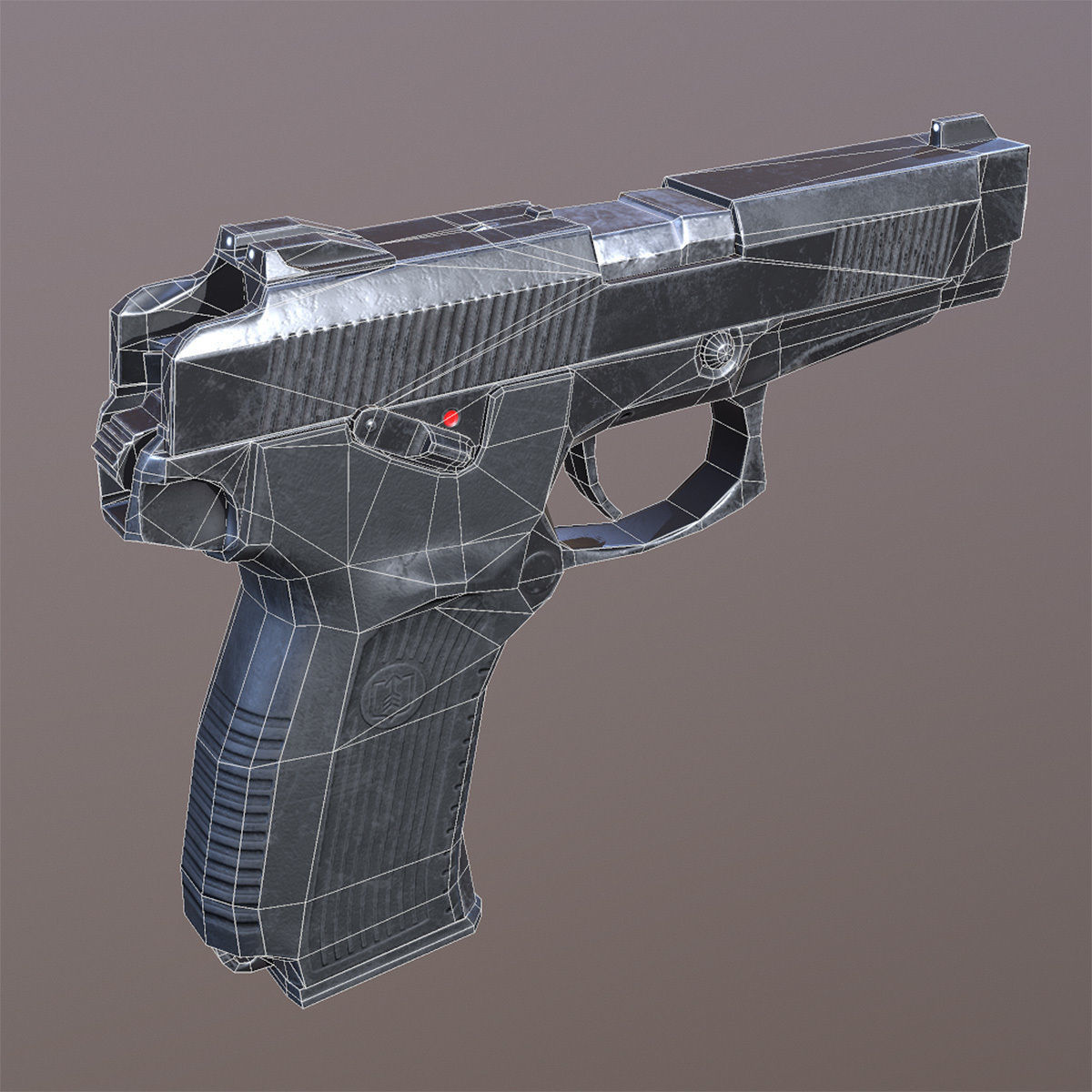 3D model Lowpoly MP-443 Grach Yarygin Pistol VR / AR / low-poly | CGTrader
