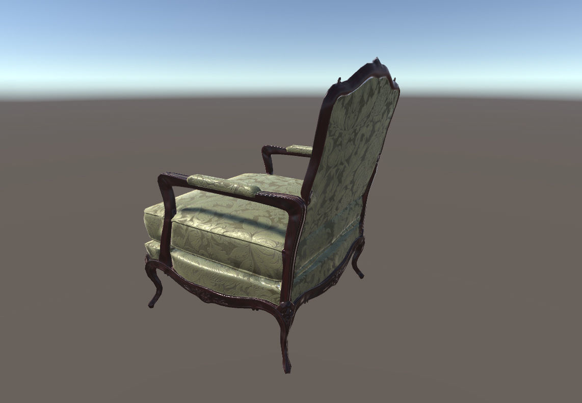 3D model Classic chair lowpoly PBR VR / AR / low-poly | CGTrader