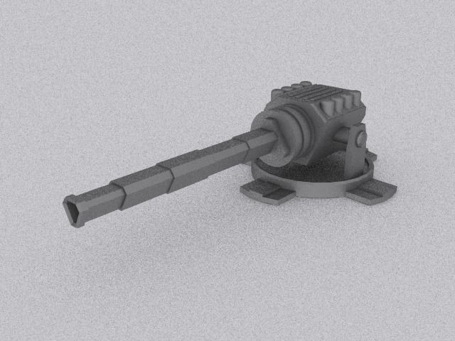 Rail Gun - Spacecraft Gun free VR / AR / low-poly 3D model | CGTrader