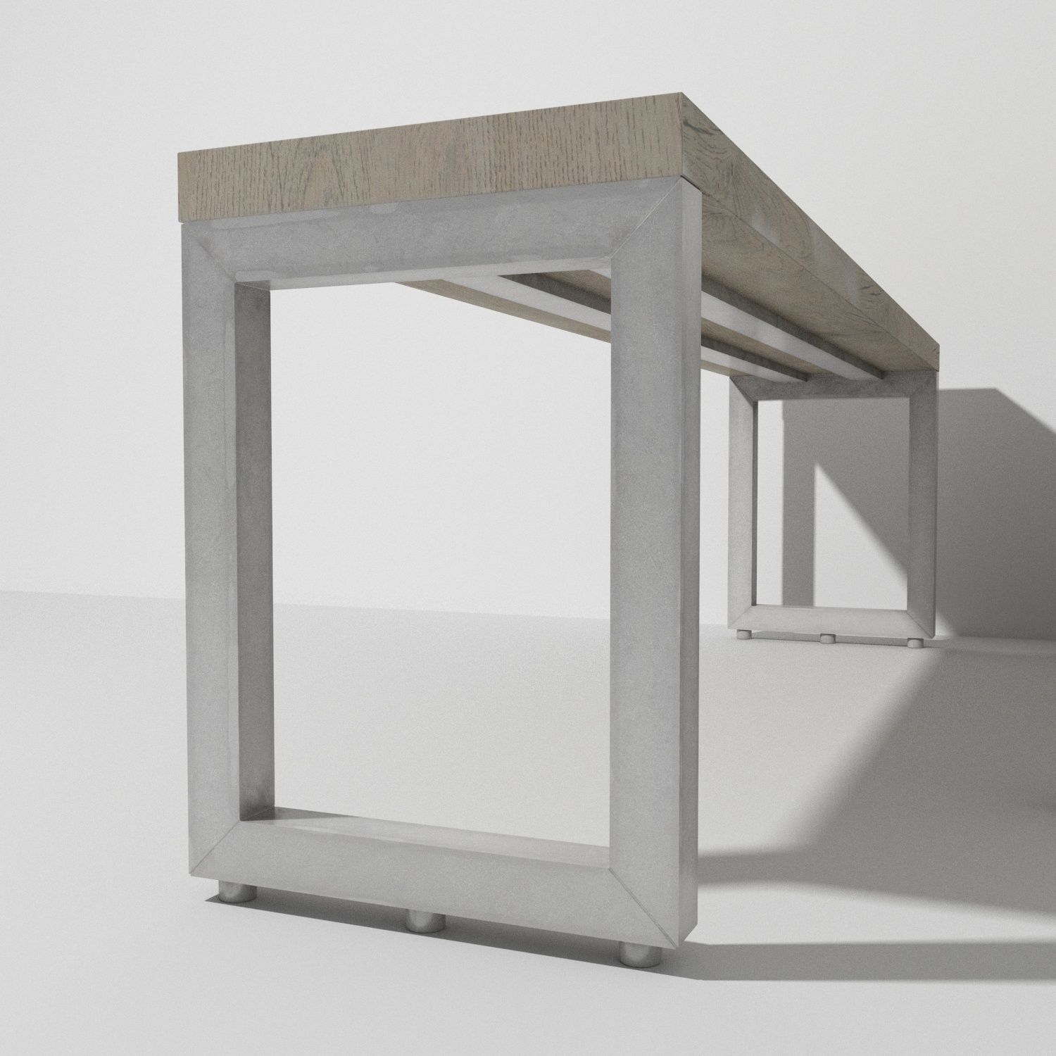 wooden forge bench collection 3D model | CGTrader