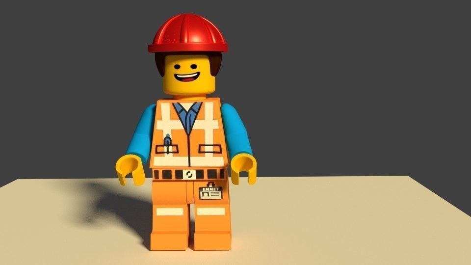 3D model Lego Emmet 3D Model Minifigure VR / AR / low-poly | CGTrader