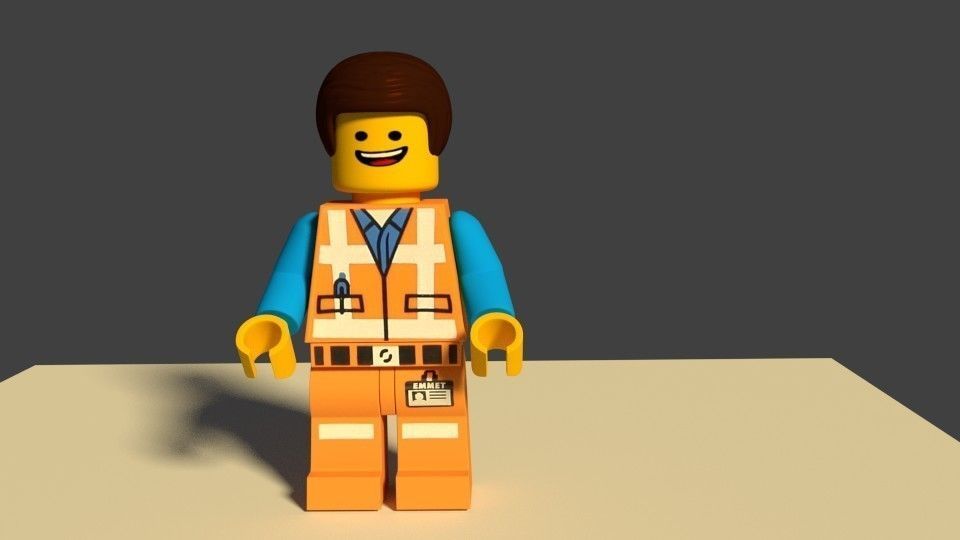 3D model Lego Emmet 3D Model Minifigure VR / AR / low-poly | CGTrader