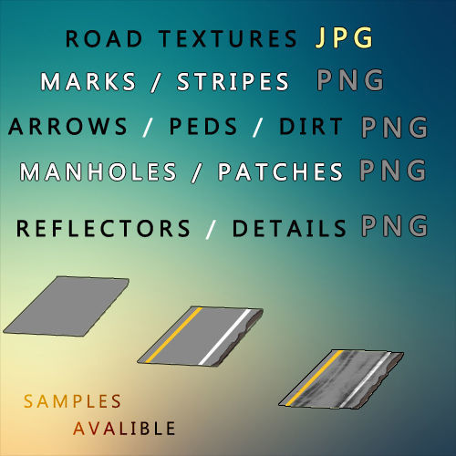 ROAD Textures Pack HD Texture | CGTrader