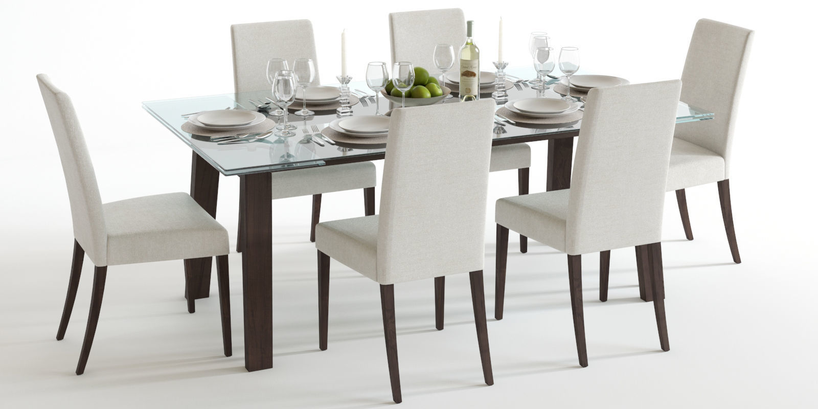 Scavolini Freetime Dining Set 3D model | CGTrader