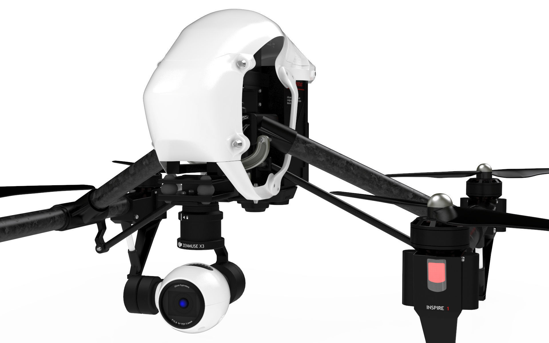 DJI Inspire1 PRO 3D model | CGTrader